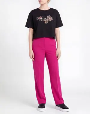 GAELLE PARIS Cotton T-shirt With Logo Print