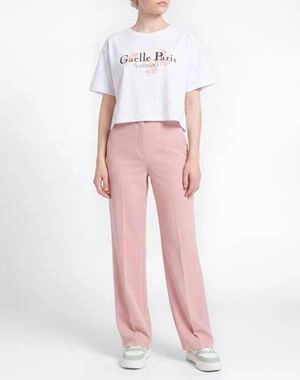 GAELLE PARIS Printed Cotton T-shirt - White