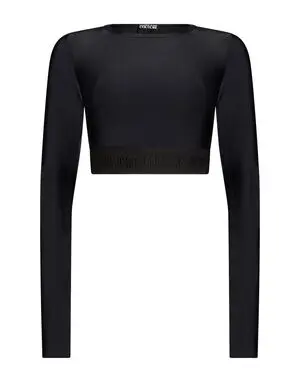 Versace Long Sleeve Cropped T-shirt