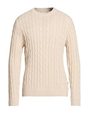 JACK & JONES Sweater Military Size Acrylic, Cotton - Beige
