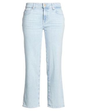 7 For All Mankind Jeans Size Cotton, Elastomultiester - Blue