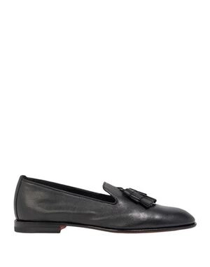 Santoni Loafers Size Leather - Black