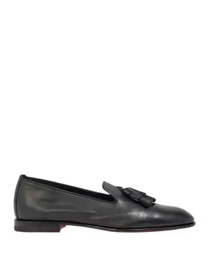 Santoni Leather Tassel Loafers