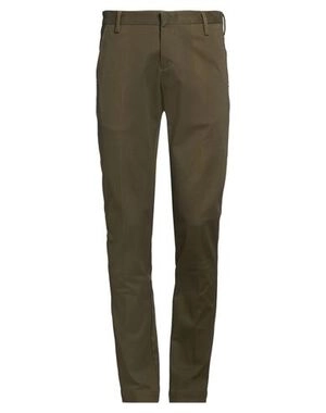 ENTRE AMIS Pants Military Size Cotton, Elastane - Green