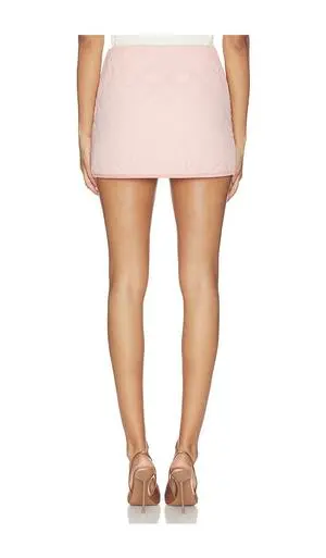 L'academie Quilted Mini Skirt