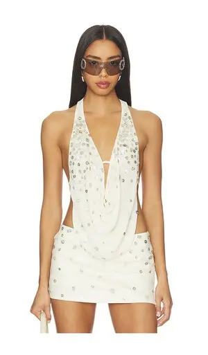 ANONIE Irene Top In White - Cream