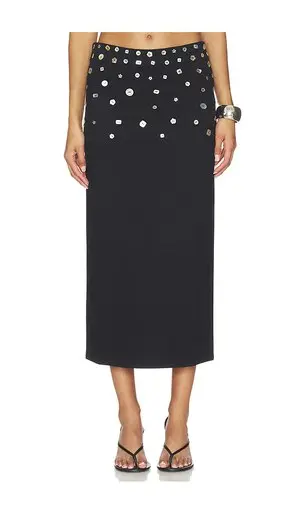 ANONIE Amanda Maxi Skirt - Black