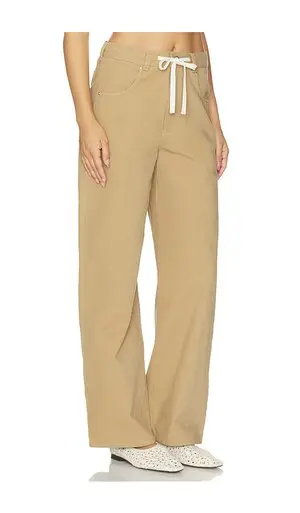 ELODIE THE LABEL Edda Pants In Brown