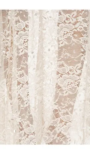 LA FUORI Metallic Lace Gown