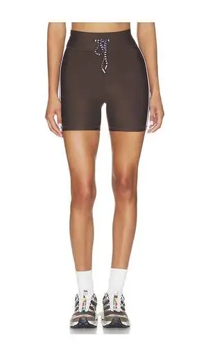 The Upside Oxford 5in Spin Short In Brown