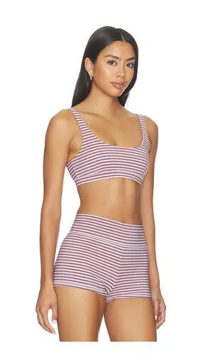 The Upside Miami Scoop Neck Jasmine Sports Bra In Lavender