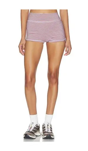 The Upside Miami Fox Bikini Shortie In Lavender - Stripe
