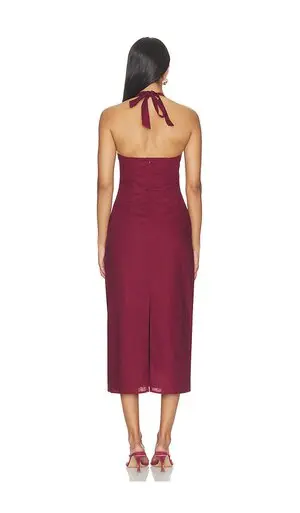 THE WOLF GANG Lera Midi Dress