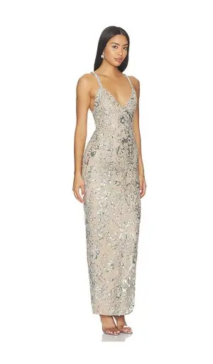 BRONX BANCO Venetian Allegra Maxi Dress