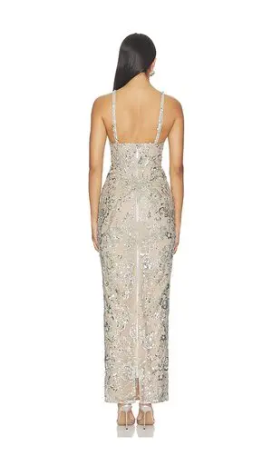 BRONX BANCO Venetian Allegra Maxi Dress