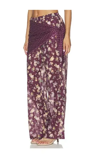 Steve Madden Sonny Pant In Wine