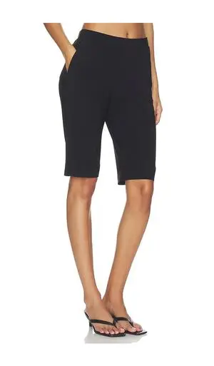 Norma Kamali Flat Front Bermuda Short