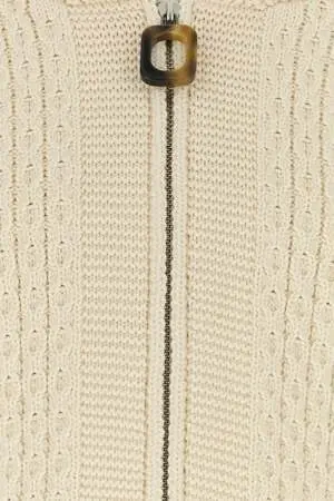 JW Anderson Ivory Cotton Blend Cardigan
