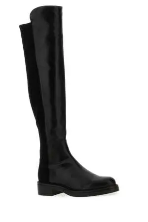 STUART WEITZMAN Nappa Leather And Fabric Celia Boots