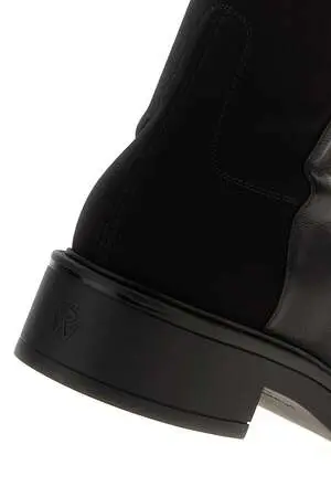 STUART WEITZMAN Nappa Leather And Fabric Celia Boots