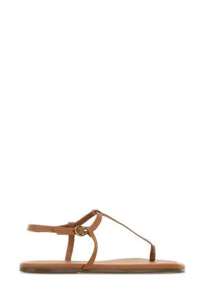 Tkees Camel Leather Mariana Thong Sandals
