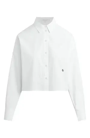FAVORITE DAUGHTER The Next Chapter Cropped Button-down Shirt