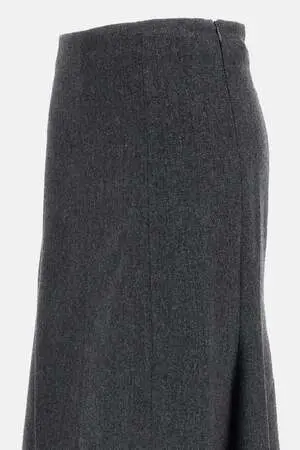 THELATEST Erica Wool-blend Flannel Midi Skirt