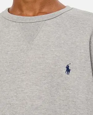 Polo Ralph Lauren Crewneck Sweatshirt With Embroidered Logo - Grigio