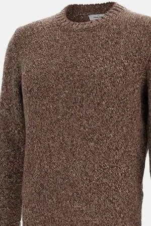 GRAN SASSO Herringbone Crew-neck Wool Sweater