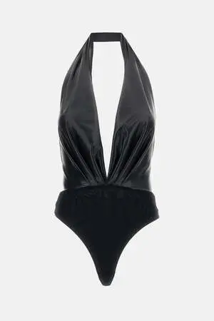 Andamane The Andamane Halter Neck Bodysuit Nero