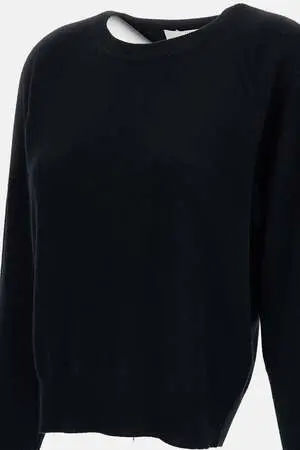 LISA YANG Cambrie Cashmere Sweater With Cut-out Back Detail - Nero
