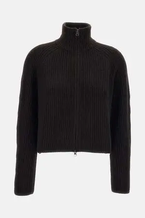 LISA YANG Sadie Zip Cardigan - Brown