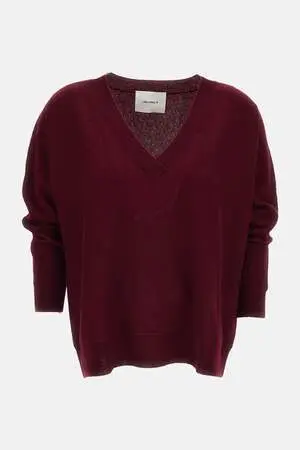 LISA YANG Kenny V-neck Sweater - Red