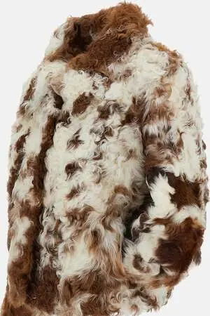 MARTHA LOUIS Natural Curly Shearling Jacket
