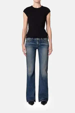 AGOLDE Low Rise Bootcut Jeans In Combination Wash