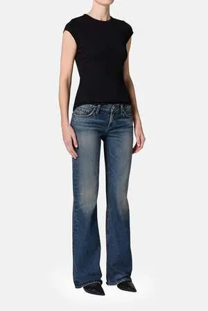 AGOLDE Low Rise Bootcut Jeans In Combination Wash