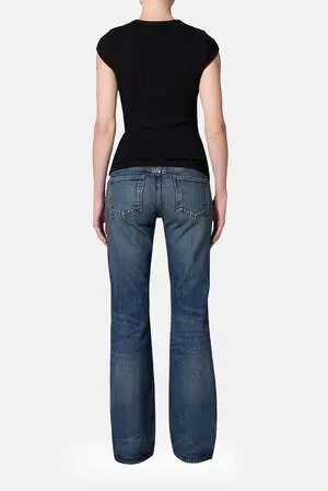 AGOLDE Low Rise Bootcut Jeans In Combination Wash