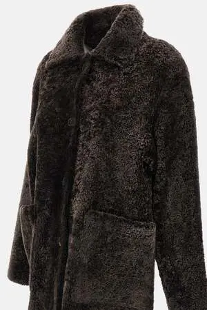 ARMA Zoey Reversible Shearling And Nappa Coat - Brown