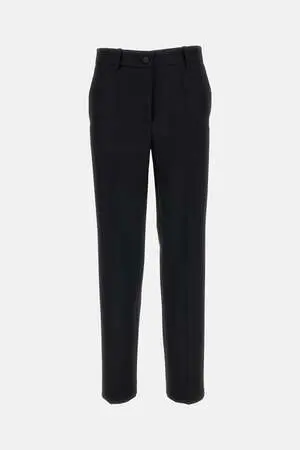 PAROSH Straight-leg Trousers - Black