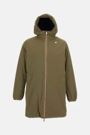 K-WAY Reversible Padded Jacket With Hood - Verde