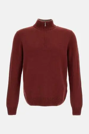 GRAN SASSO Zip-up Sweater - Red