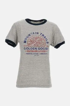 GOLDEN GOOSE Printed T-shirt - Grey