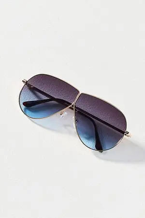 I-SEA Colorful Metal Aviator Sunglasses - Blue