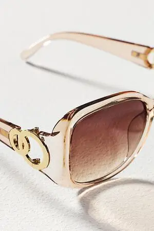 I-SEA Overd Retro Sunglasses - Taupe