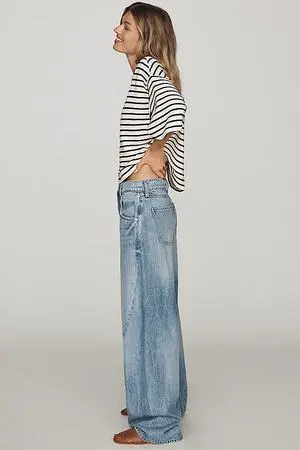 PILCRO High-rise Twisted Barrel-leg Jeans