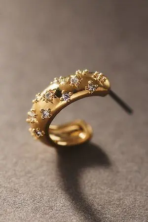 Nadri Starry Hoop Earrgs