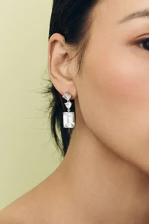 Anthropologie Mixed Stone Drop Earrings
