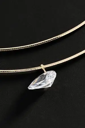 Anthropologie Demi-fine Layered Pendant Necklace - Gold