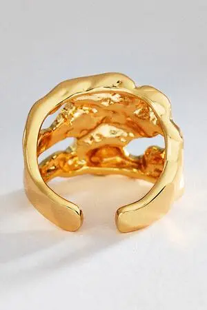 Anthropologie Molten Tide Ring - Gold