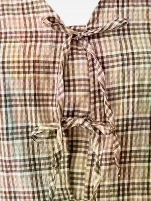 Marc O'polo Check-pattern Peplum Blouse